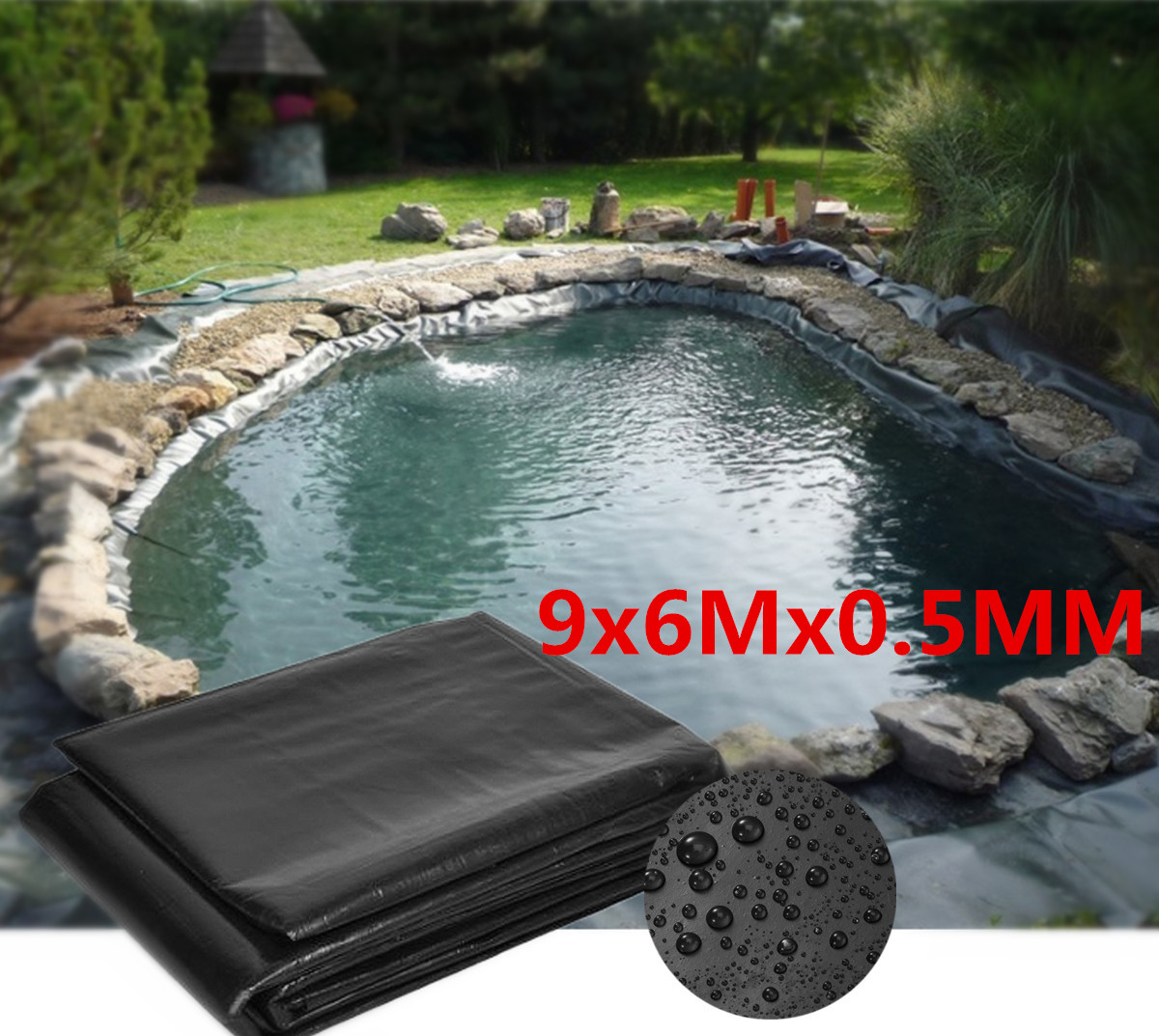 13 Sizes Thicken Waterproof Liner film Fish Pond L... – Grandado