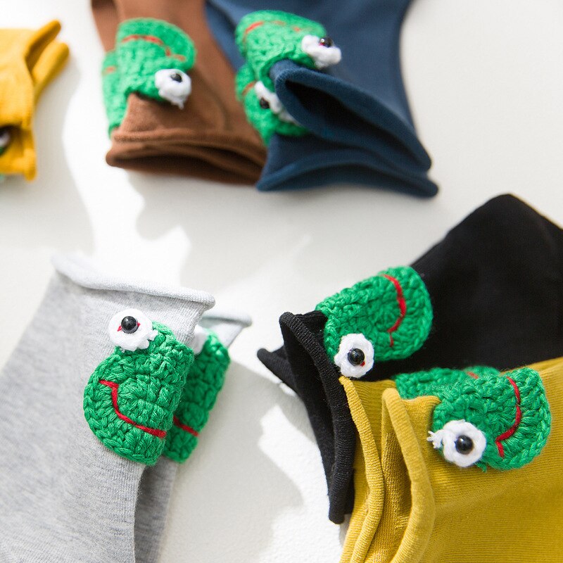 Cartoon frog Cute Short Socks Women Harajuku Cute ... – Grandado