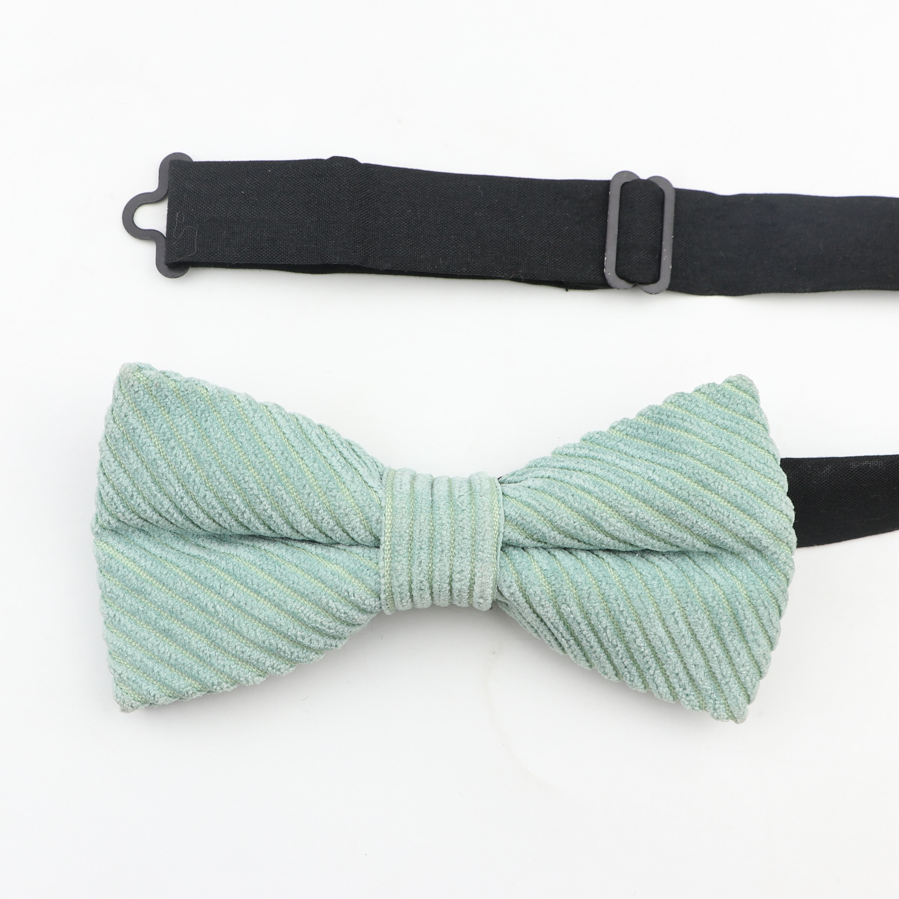 Corduroy Diagonal Stripes Solid Bowtie Yellow Brow... – Grandado