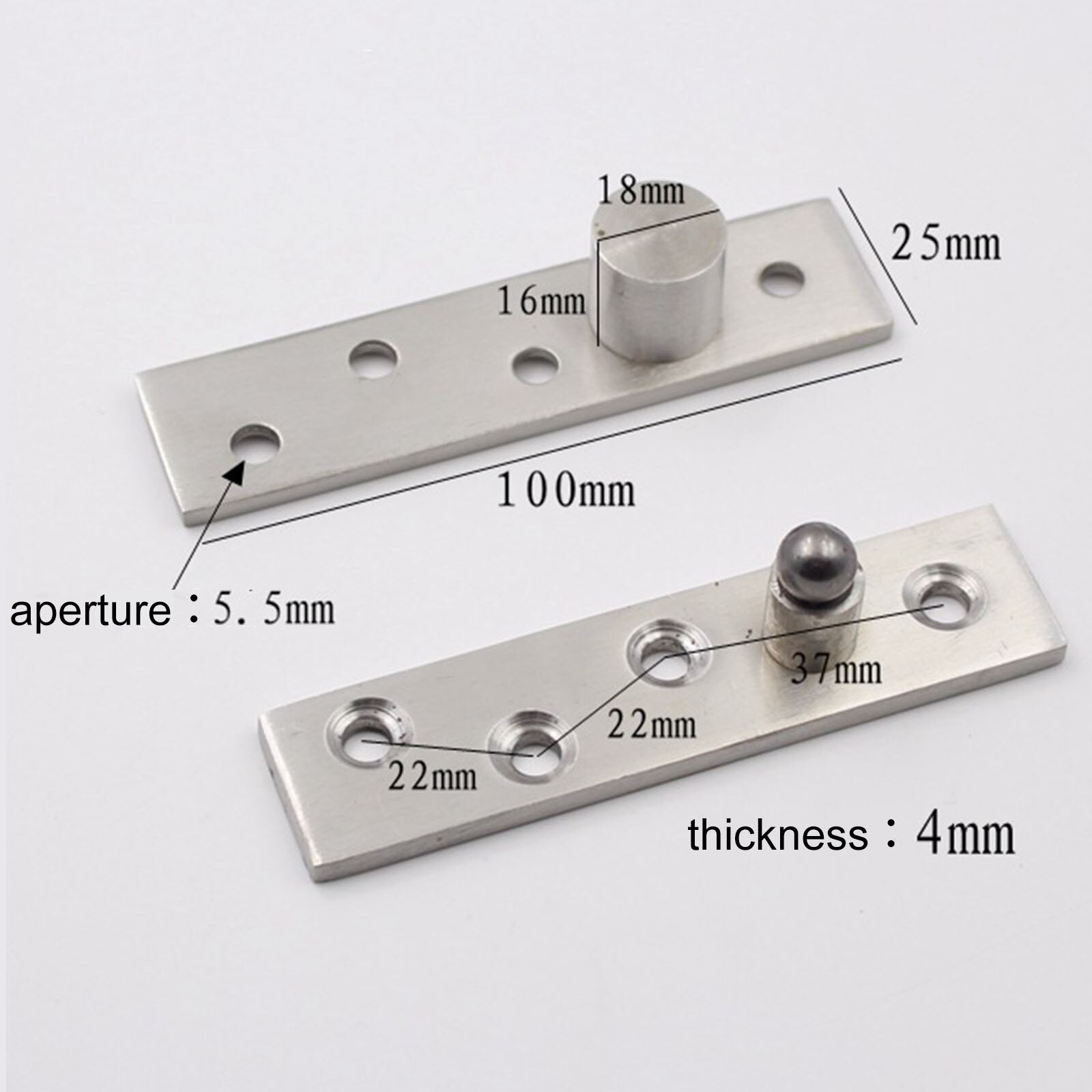 1 Set Door Pivot Hinges 100mm Doors Rotating Hinge... – Grandado