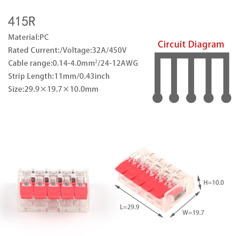 10 PCS Wire Connector Mini Quick Connector Univers... – Grandado