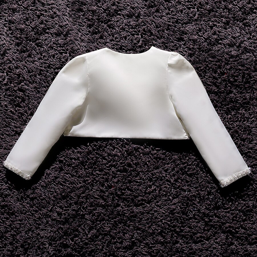 IYEAL Kid Cape Cloak With Beading Flower Girl Dres... – Grandado