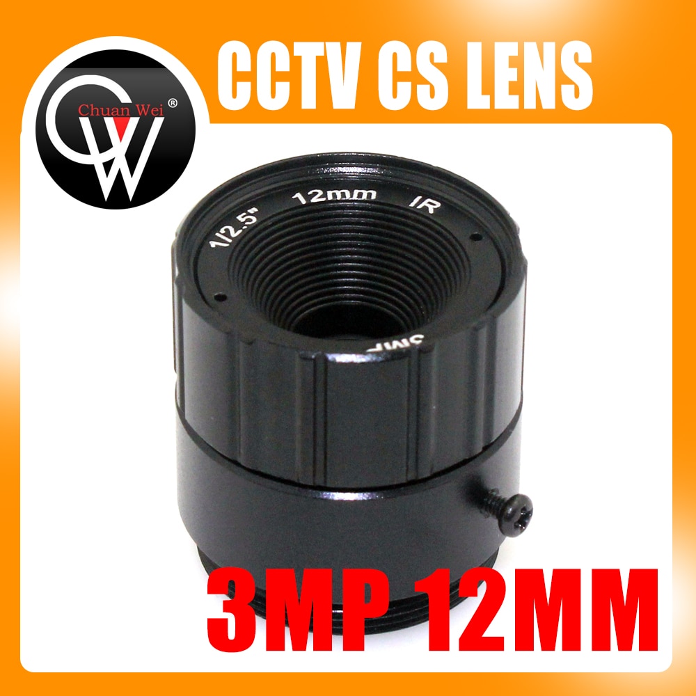 3Mega pixels 12mm CS lens IR Fixed CS Lens 1/3" CS... – Grandado