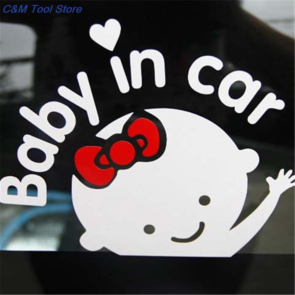 Cute Cartoon Car Stickers Reflective Styling Baby(... – Vicedeal