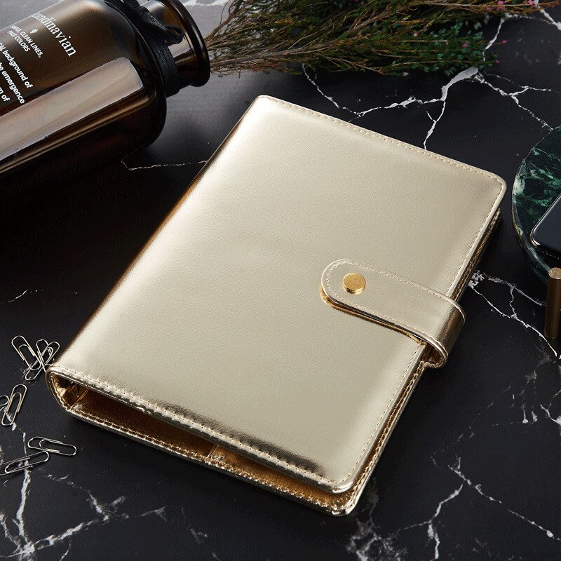 A5 Rose Goud Zilver Planner Cover Spiraal Notebook... – Vicedeal