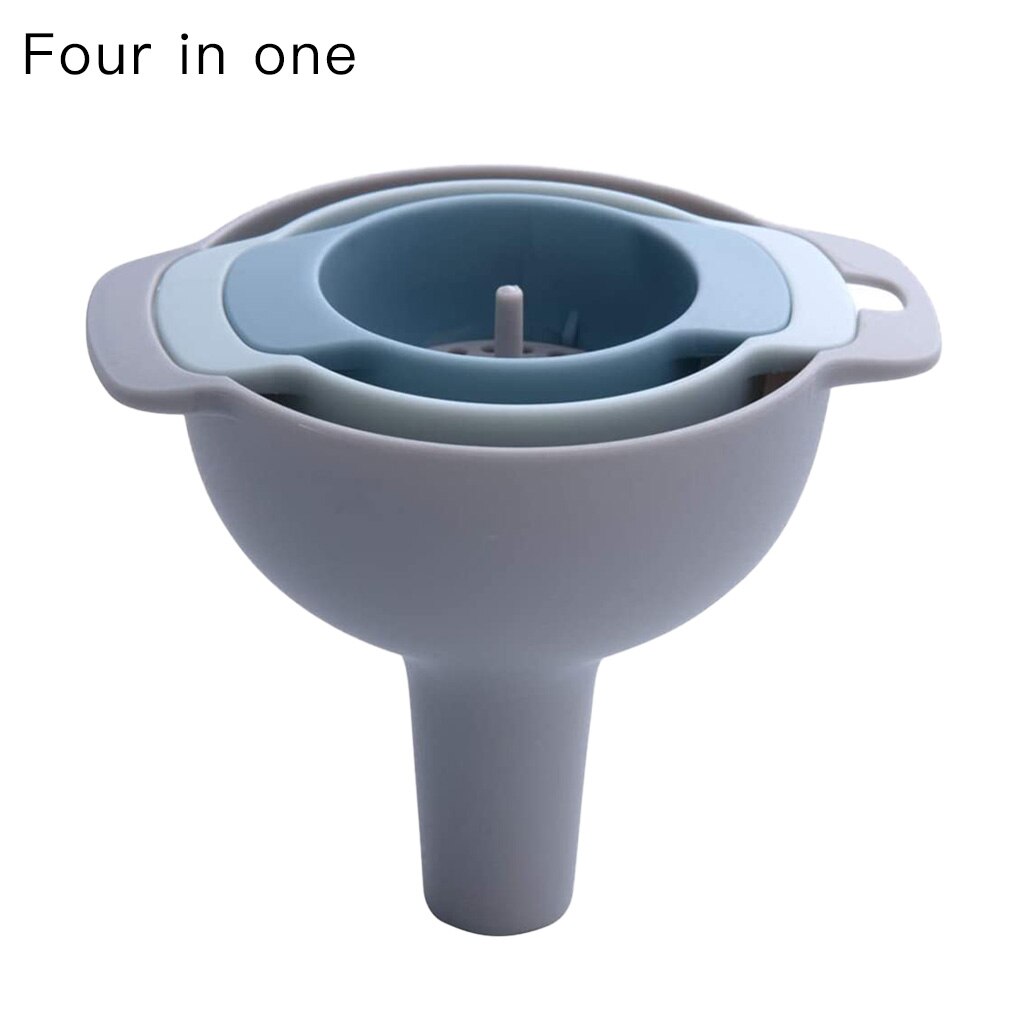 4 in 1 Plastic Funnels Set Removable Oil Strainer ... – Vicedeal