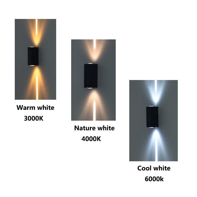 Black aluminum COB outdoor light 6W 10W outdoor wa... – Grandado