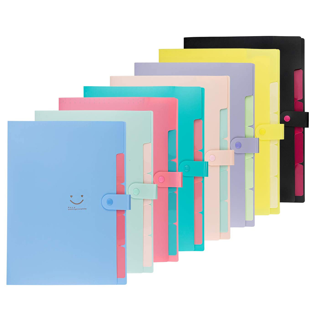 A4 Size Placstic Colorful Expandable Portable File... – Vicedeal