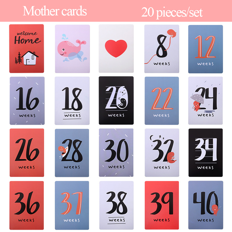 20Pcs Baby Milestone Kaarten Handgemaakte Baby Gro... – Grandado