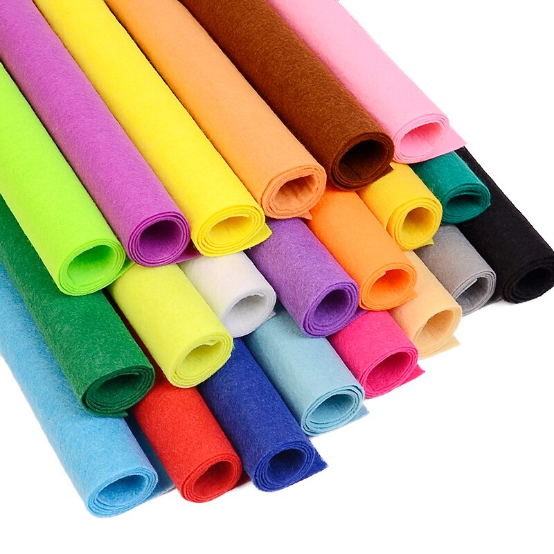 1mm Felt Fabric White Color Non-woven Fabric 45*45... – Grandado