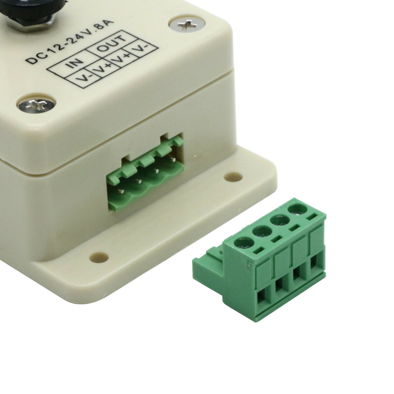 12V 24V LED Dimmer Switch 8A Voltage Regulator Adj... – Grandado