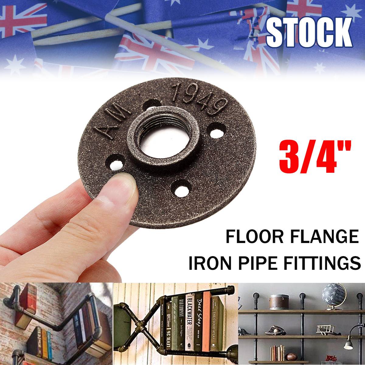 1/3/5/10 Pcs Flanges Iron Pipe Fittings Plumbing W... – Grandado