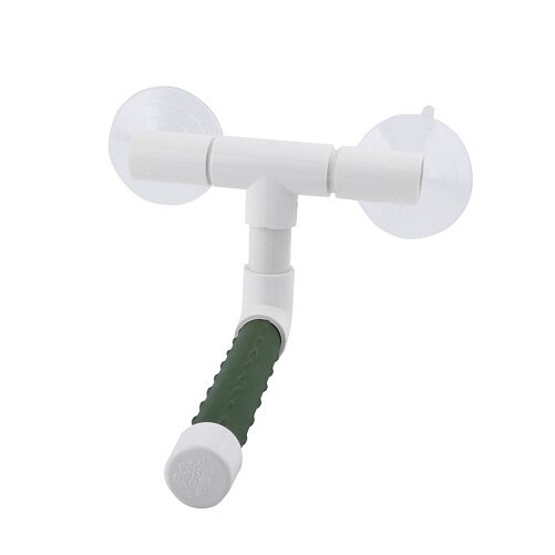 Folding Bird Perch Bath Shower Standing White+Gree... – Grandado