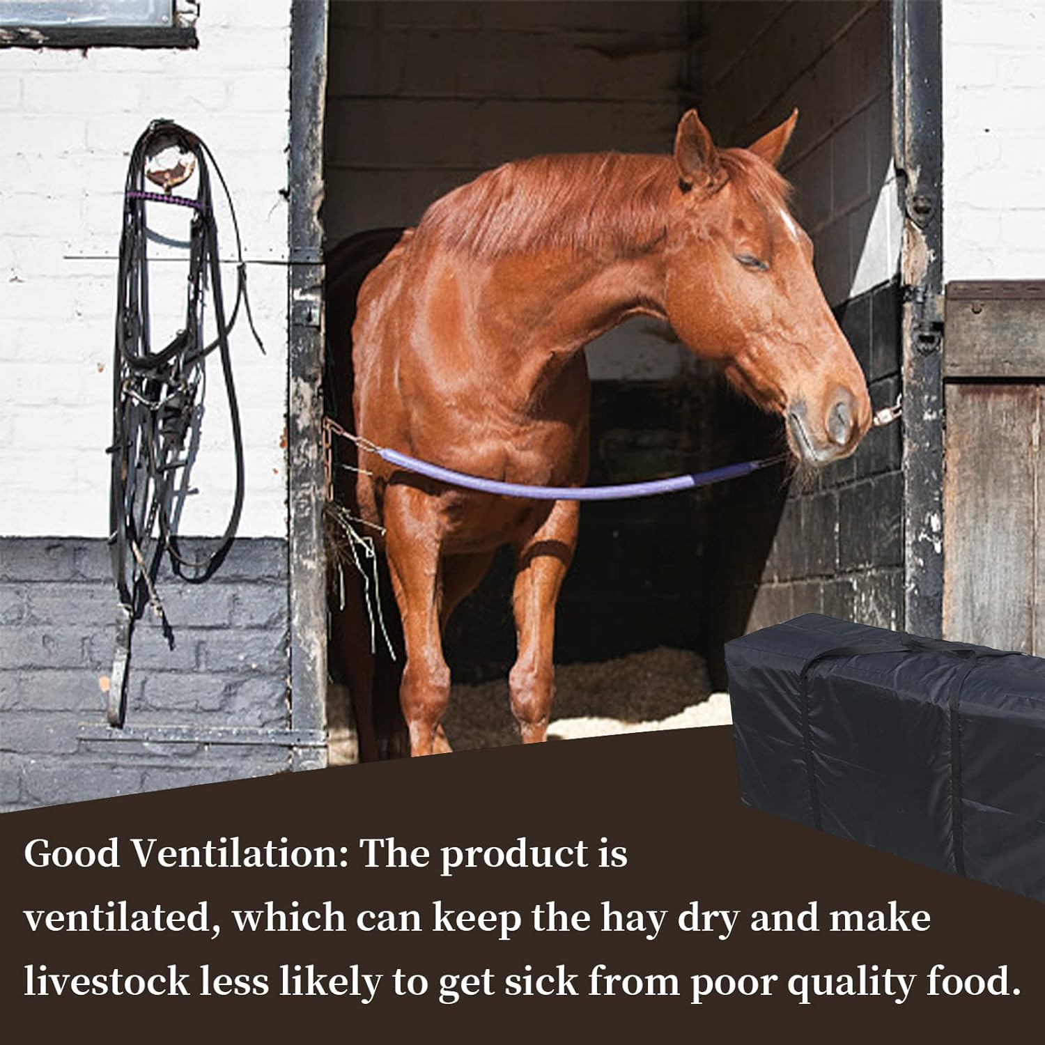 Horse Hay Bales Storage Bag Waterproof Collapsible... – Grandado