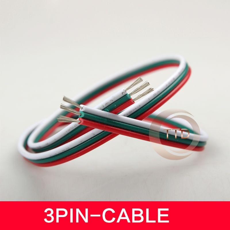 3pin Red Black cable, Tinned copper 22AWG, PVC ins... – Vicedeal