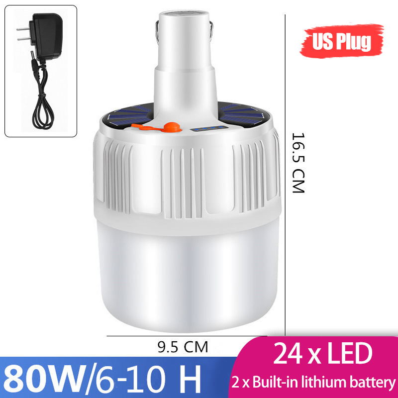 Rechargeable LED Bulb Lamp Solar Charge Portable E... – Vicedeal