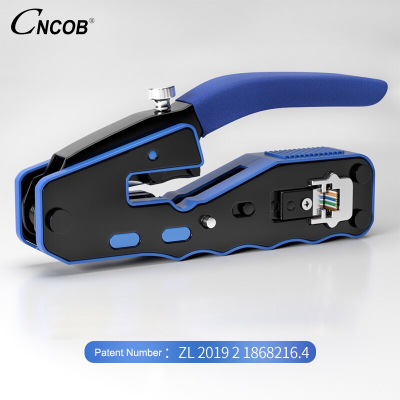 CNCOB RJ45 Crimp Tool Pass Through Cutter for Cat6... – Vicedeal