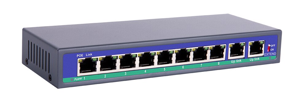 802.3af/at 8ch poe switch 10 porta 10/100 mbps cct... – Grandado