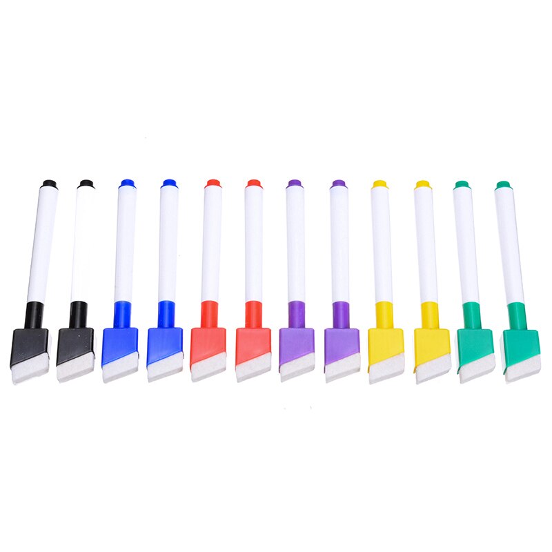 12pcs 6 colors Easy Wipe Dry Wipe Markers Erasable... – Vicedeal