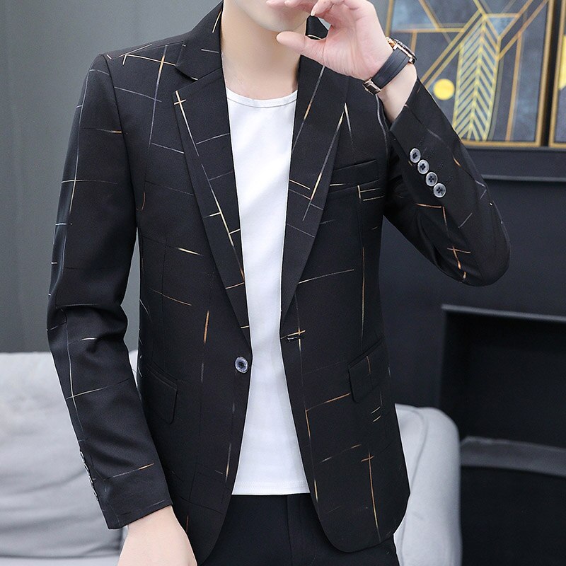 2022 Men's Casual Single Buckle Suit / Male Bu... – Grandado