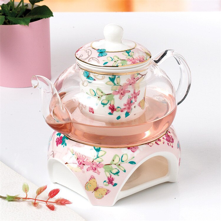Sakura Butterfly Flower Tea Tea Ware Coffee Set He... – Grandado
