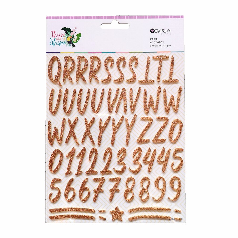 CRZCrafter Foam Alphabets Numbers Stickers Glitter... – Grandado
