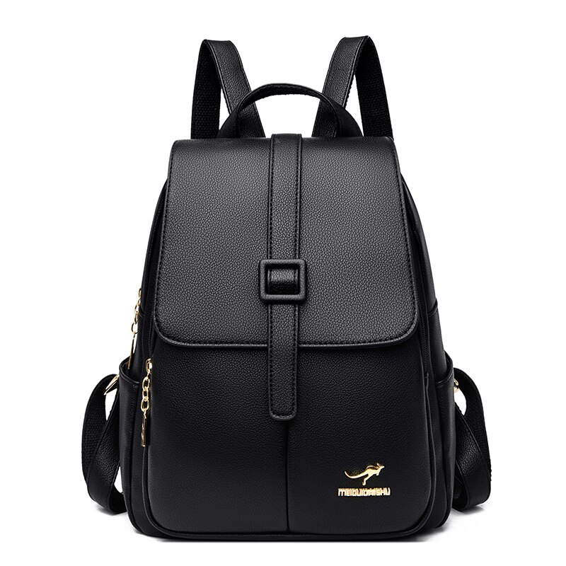 Large Capacity Women Leather Backpacks Sac A Dos F... – Vicedeal