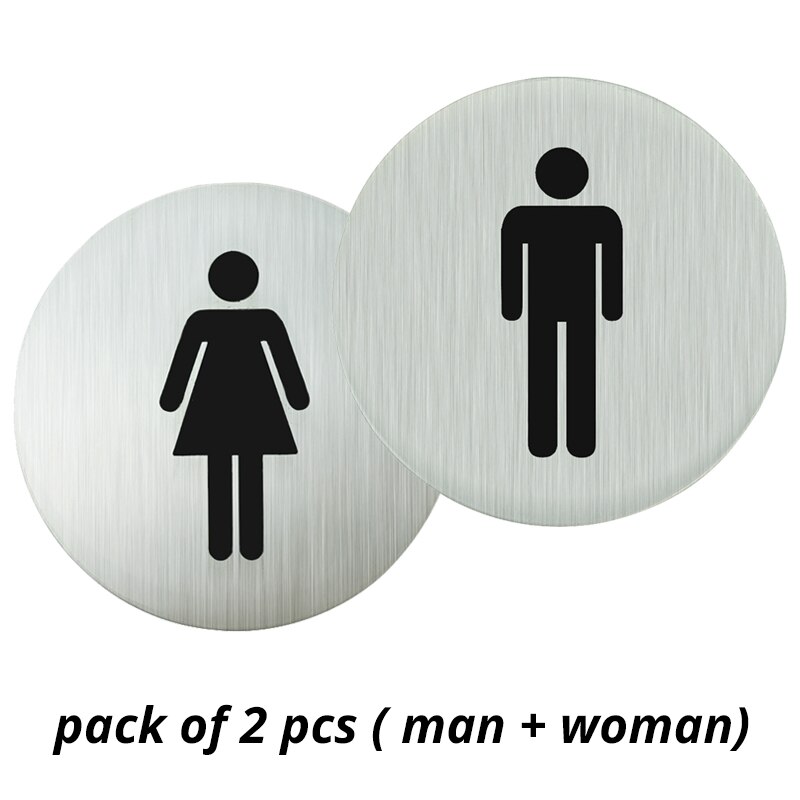 Toilet Sign Self-Adhesive Male Female Restroom Sig... – Vicedeal