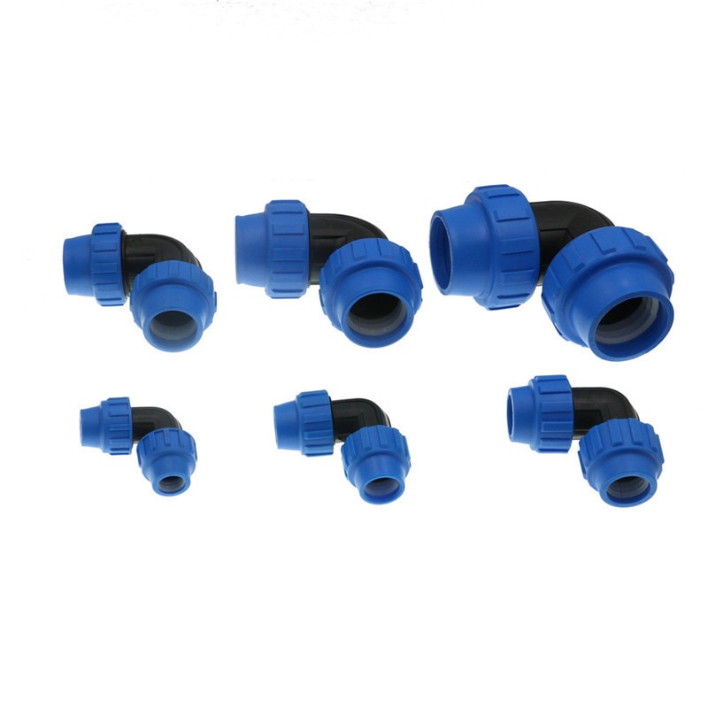 1pc HDPE Compressions Elbow 90 Degree Plastic Irri... – Grandado