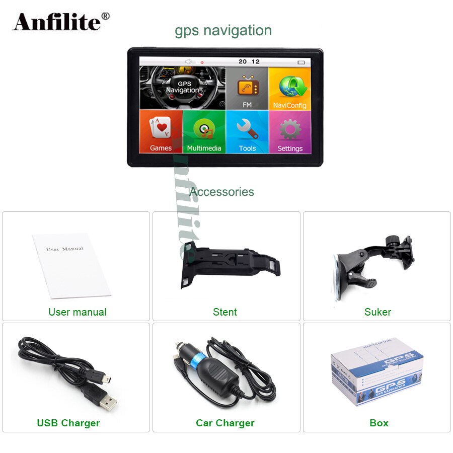 Anfilite 7 inch HD Car Wince CE 6.0 MSB2531 GPS Na... – Grandado