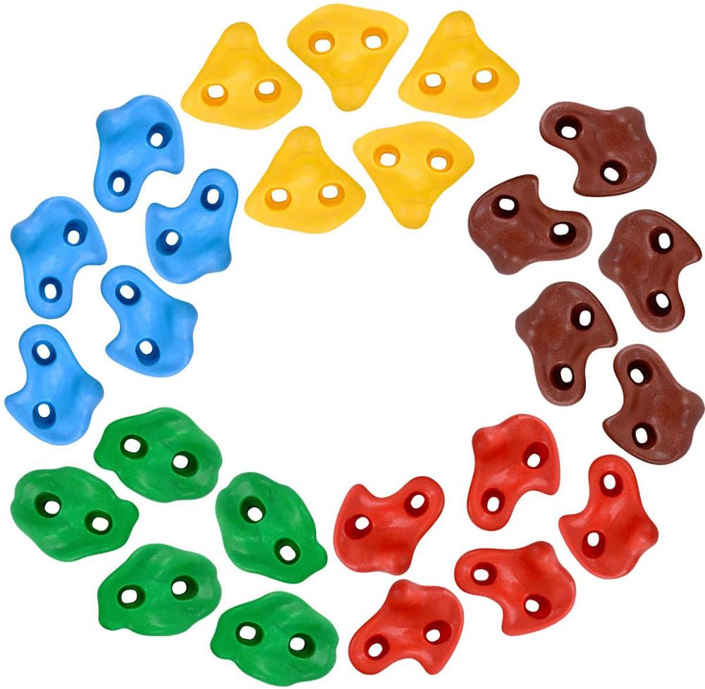 25 Rock Climbing Holds for Kids and Adults, Large ... – Grandado