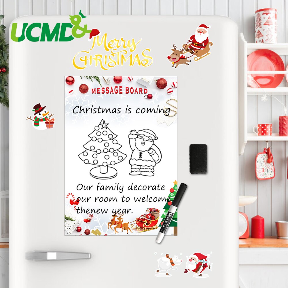 A4 Flexible Christmas Message Sticker Whiteboard M... – Grandado