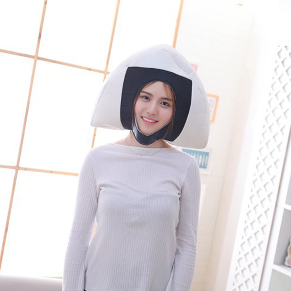 Soft Warm Cap Triangle Rice Ball Plush Hats Earmuf... – Grandado