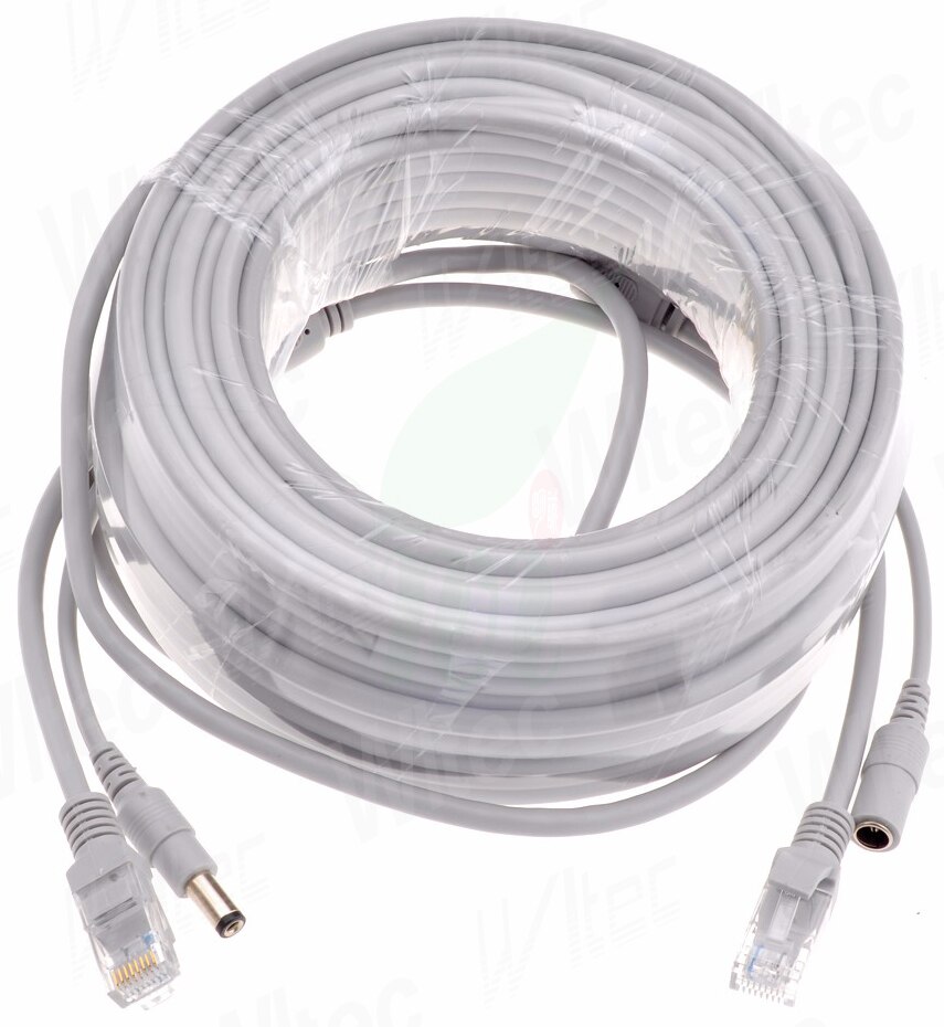 Network LAN Cable and Power Line 2 in 1 for Securi... – Grandado