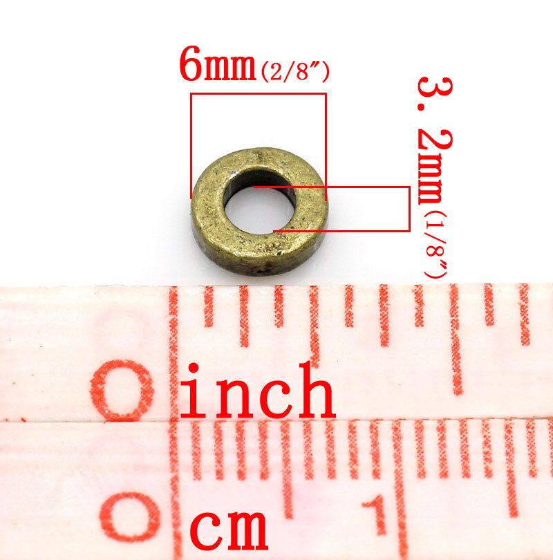 Zinc metal alloy Spacer Beads Round Antique Bronze... – Vicedeal Zinc metal alloy Spacer Beads Round Antique Bronze... – Vicedeal