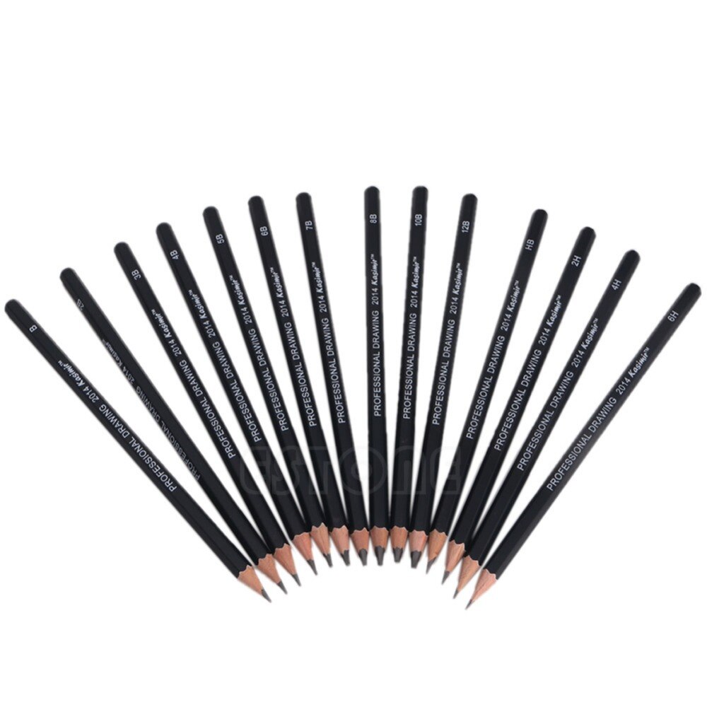 14Pcs Sketch Art Drawing Graphite Pencil 12B 10B 8... – Vicedeal