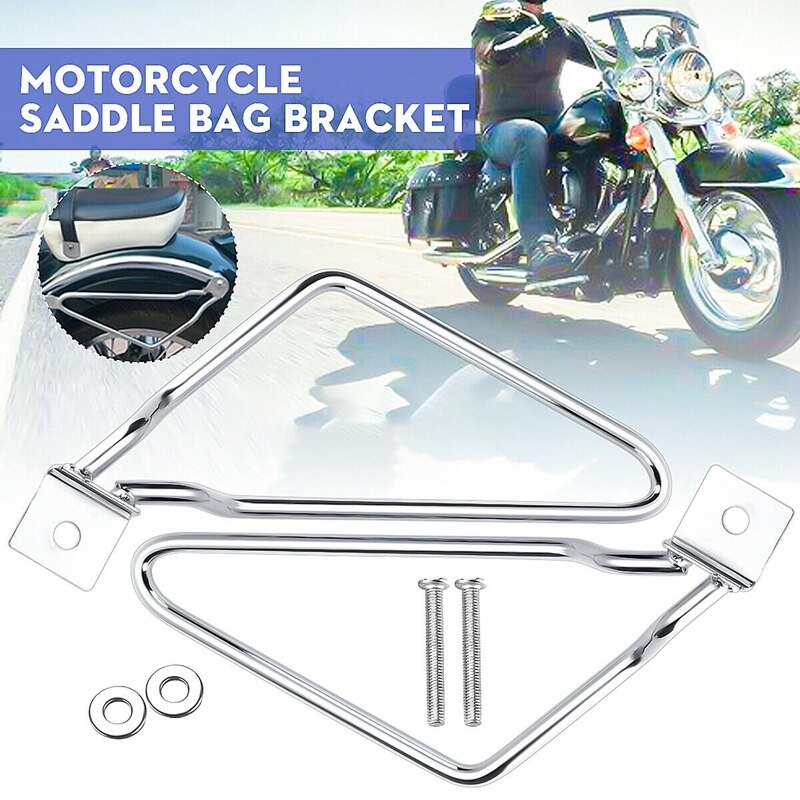 Universal Left&Right Silver Universal Saddle Bag S... – Grandado