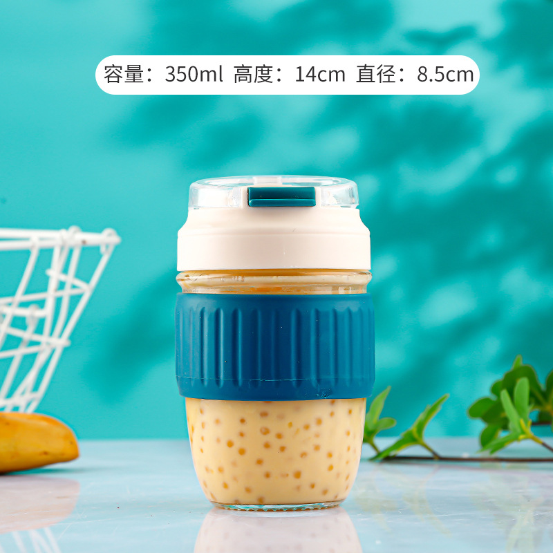 Coffee Travel Mug with Lid Portable Glass Mug Ther... – Grandado