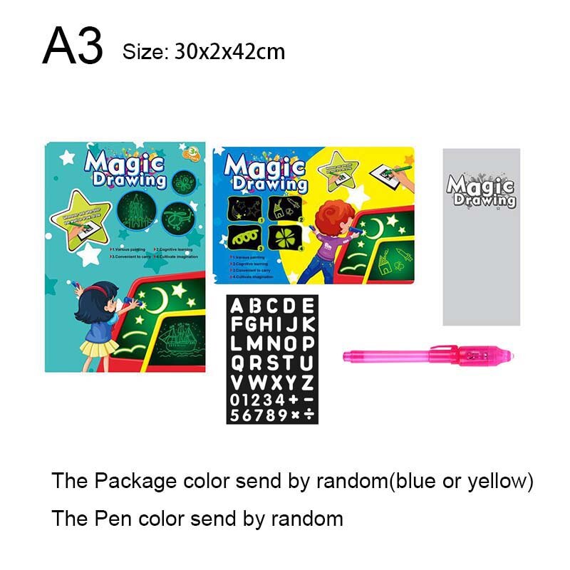 Children's Fluorescent Drawing Board Toys Deve... – Grandado