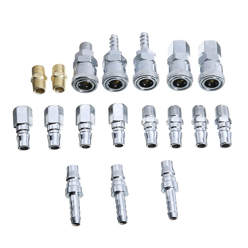 18Pcs Rvs Pneumatische Montage Air Slangkoppelinge... – Vicedeal