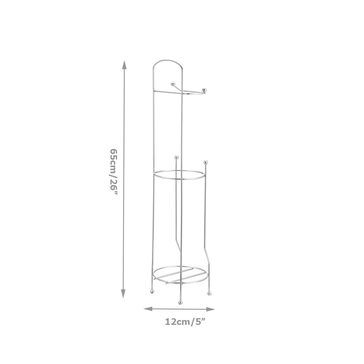 Metal Floor Standing Paper Roll Stand Storage Toil... – Grandado