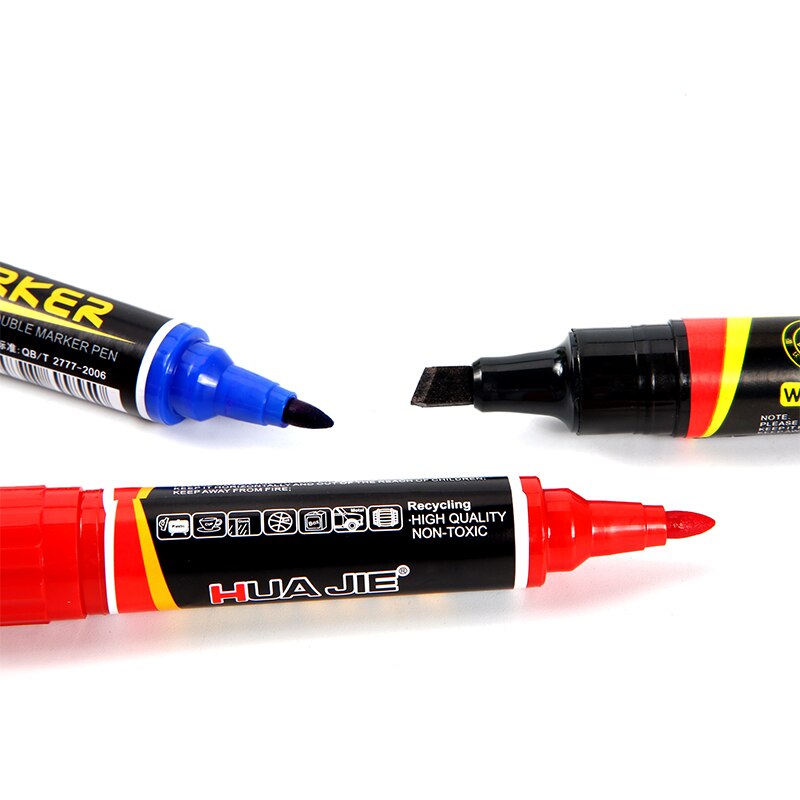 Dual Tip Fast Dry Permanent Sign Marker Pen Painti... – Grandado