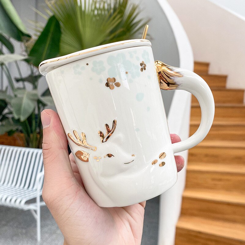 Taza de cerámica de estilo nórdico Ins en relieve ... – Grandado