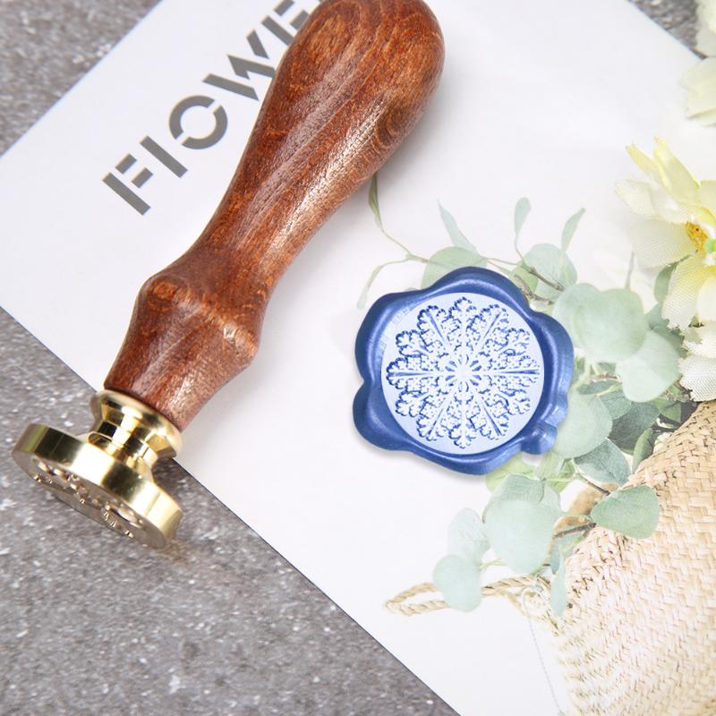 Sello de cera de patrón DIY Retro sello de copo de... – Grandado
