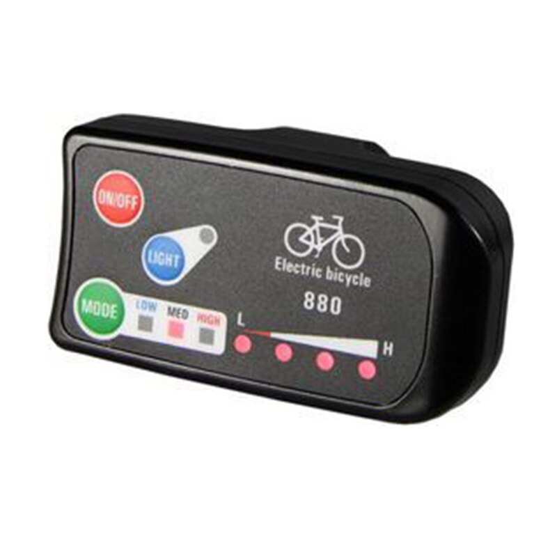 LED Display 24V 36V 48V Electric Bicycle KT LED LED 880 E-Bike Control Panel Display Electric ...