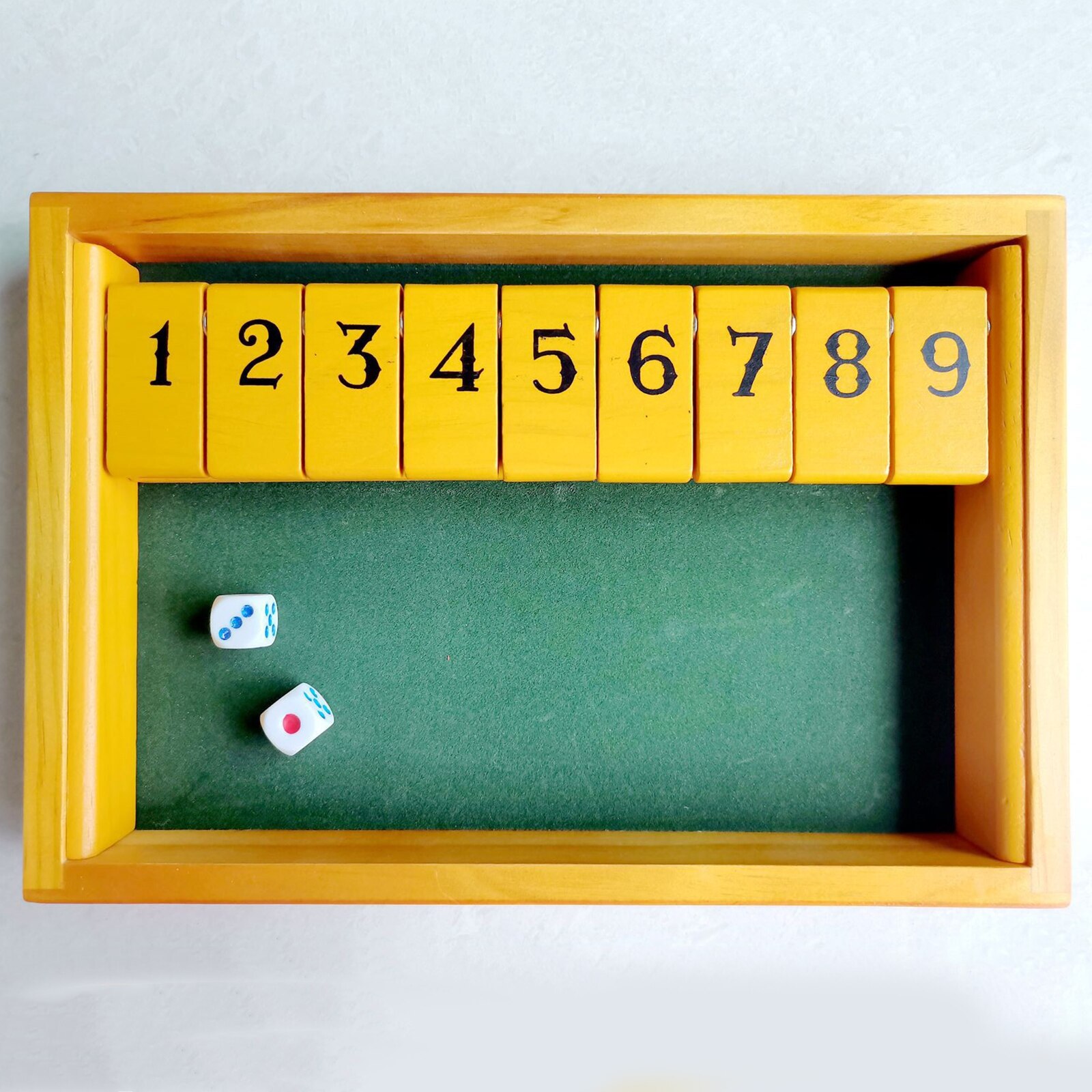 2-4 Player 9 Numbers Shut the Box Premium Puzzle B... – Grandado