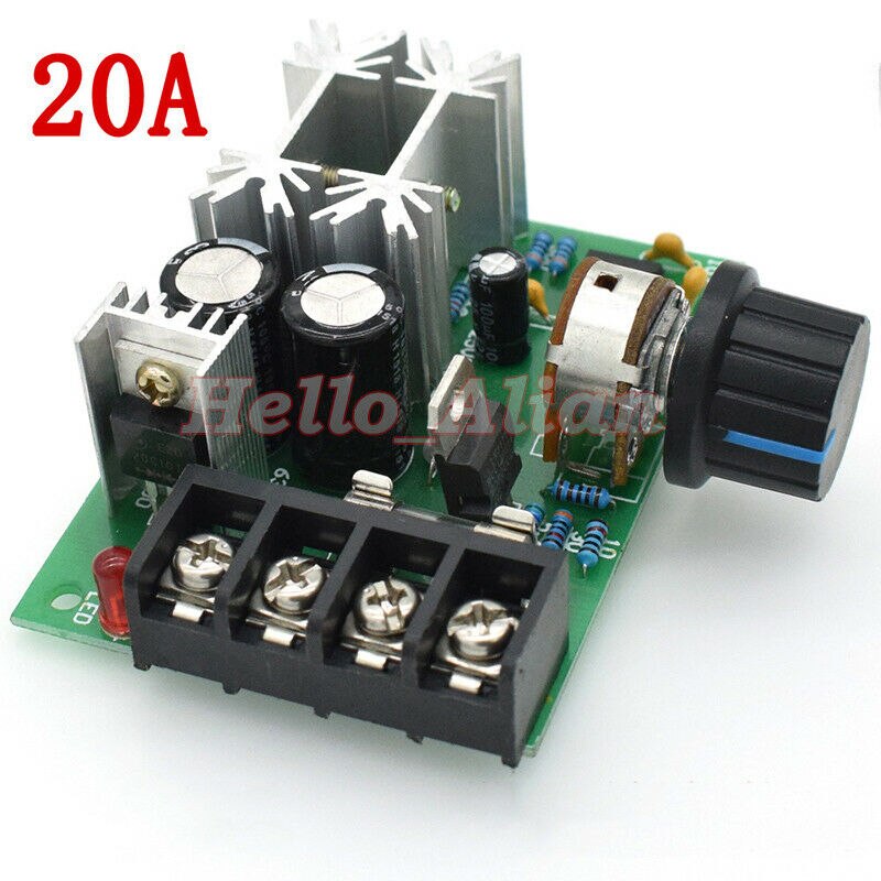 Micro Mini 12V~60V 24V 36V 48V 20A PWM DC Motor Sp... – Grandado