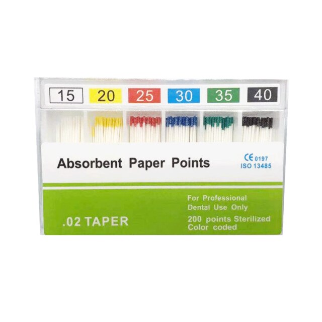 Dental Absorbent Paper Points Sterile Mixed Sizes ... – Vicedeal