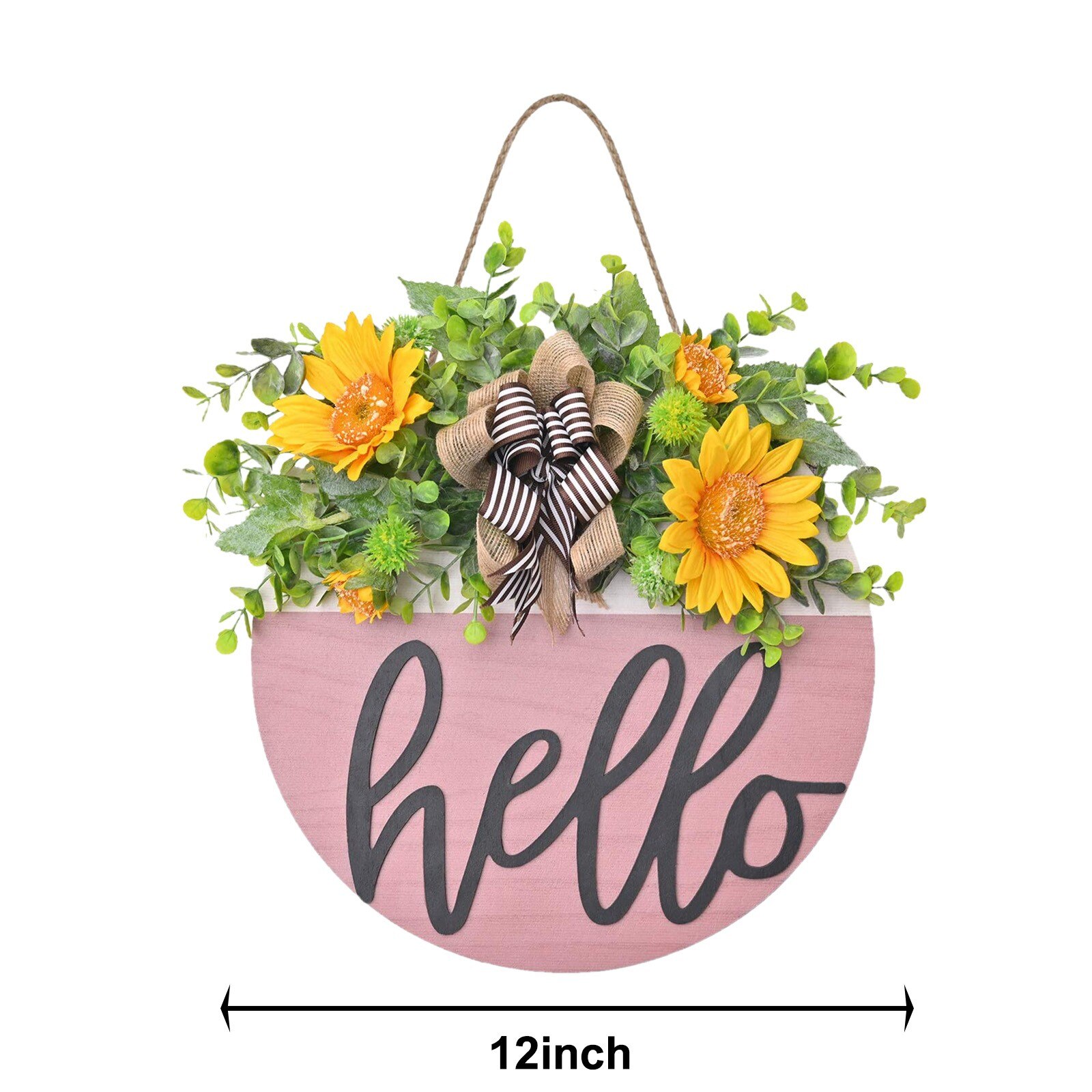 Hout Teken Welkom Kransen Bloem Lente Decoratie De... – Vicedeal