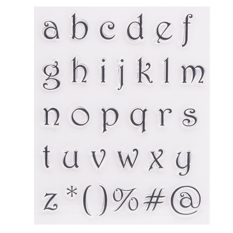 1/8pcs Alphabet Letter Number Silicone Clear Seal ... – Grandado
